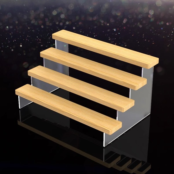 Blind Box Storage Rack - Bubble Mart Acrylic Ladder Display Rack ...