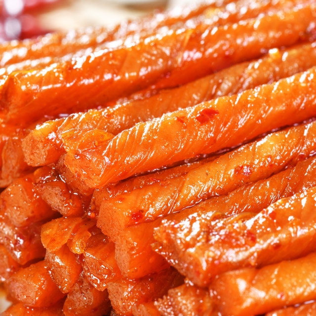 Wu La Ma Hunan specialty qq tendons spicy strips of bean tendons 25g*20 ...