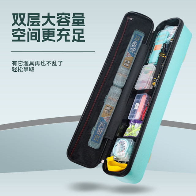 Fishing haha new multifunctional hard shell thickened fishing gear bag ...