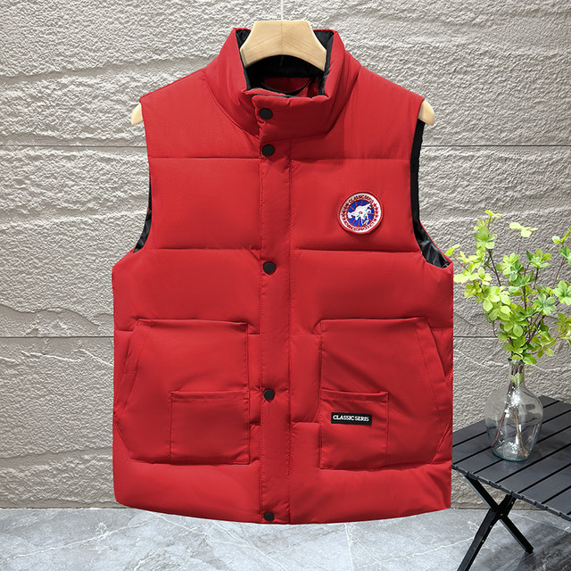 Plel cotton vest men's clothing thickened cold prevention and warm -up leisure vest, shoulder ...