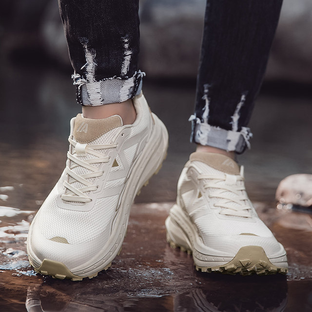 Large size 4E wide last shoes 46 wide thick sole anti-slip sports ...