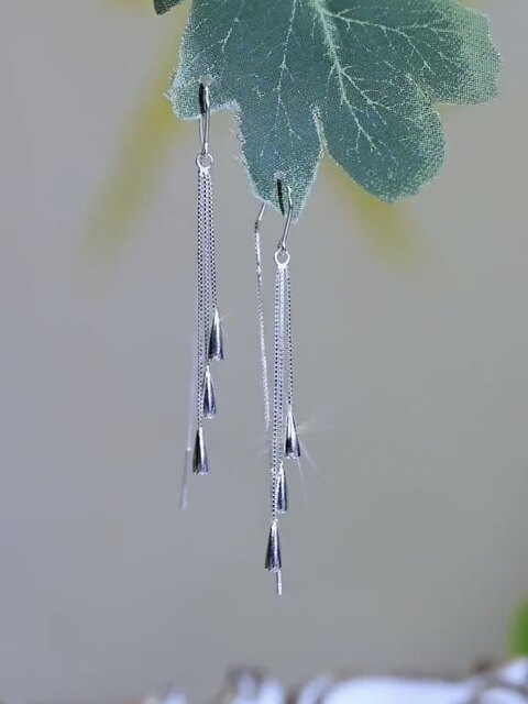 Temperament long water drop fringe ear line for women 2025 new trendy ...