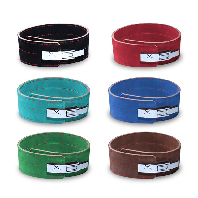 Professional forces raised cowhide leverage to buckle fitness belt ...