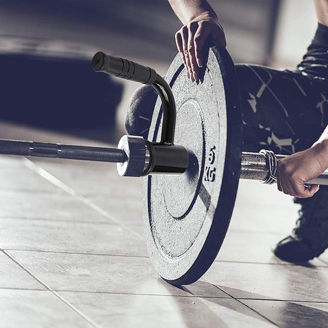 Rowing hard pull barbell pull back handle T-shaped double handle ...
