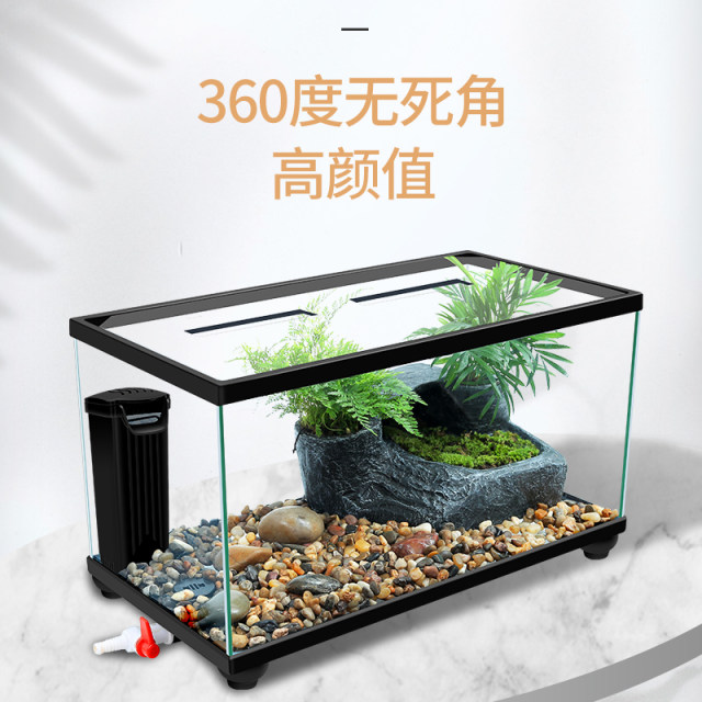Turtle tank with cover large bottom drainage with sun terrace special ...