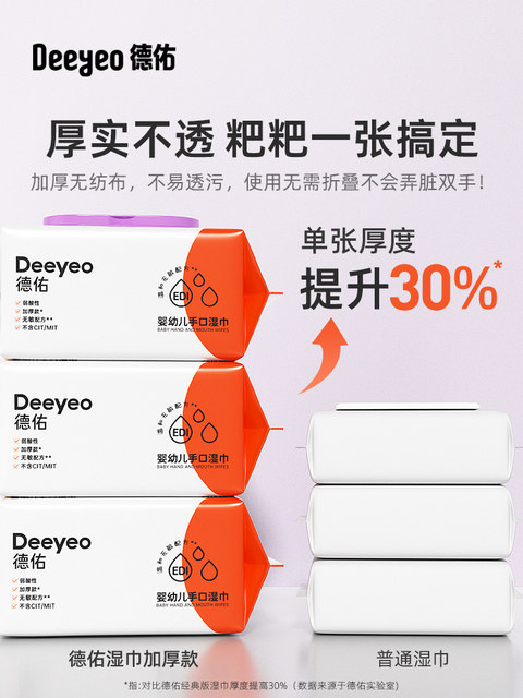 Deyou wet wipes for newborn babies, toddlers, hands, mouth and farts ...