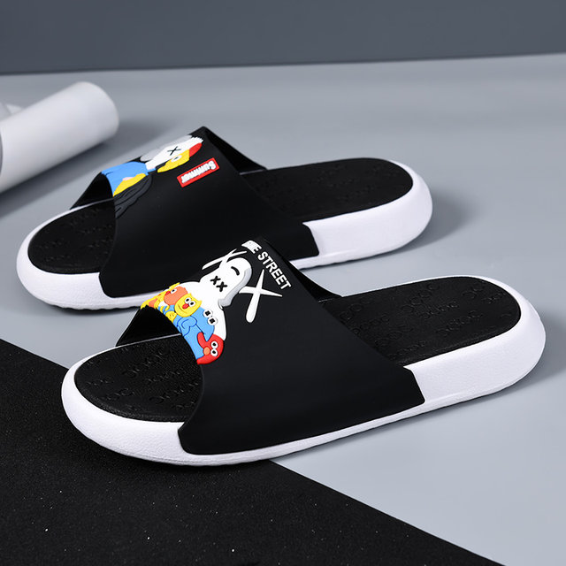 Slippers men's trendy brand fashion outerwear anti-slip wear-resistant ...