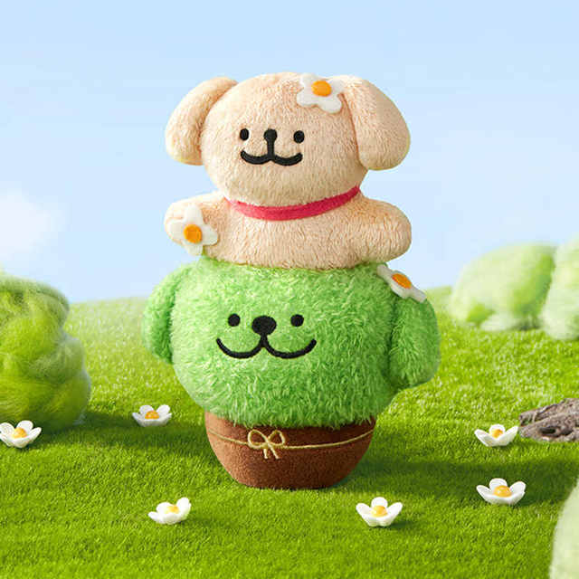 Genuine line puppy happy GOGO plush blind box cute doll pendant hand ...