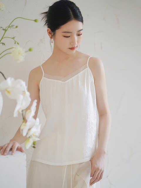 Chuchan's 2025 New Summer Sleeveless Top for Women, Thin, Can Be Worn Outside, Bottoming Shirt ...