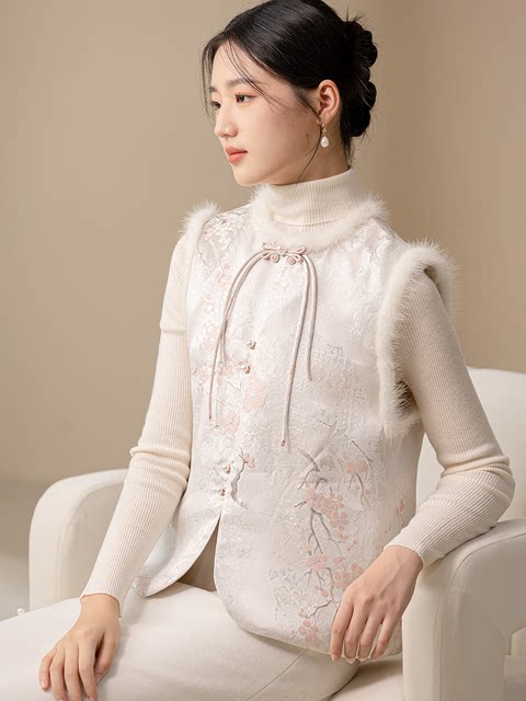 Chuchan Chinese vest original Chinese style women's clothing 2025 new autumn and winter jacket ...