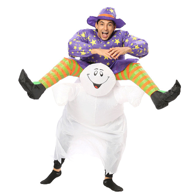 Halloween Alien Funny Horror Ghost Hugging Devil Death Props Inflatable ...