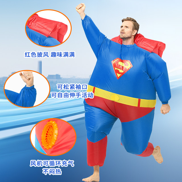 Hulk Inflatable Costume Superman Captain America Muscle Clothes ...