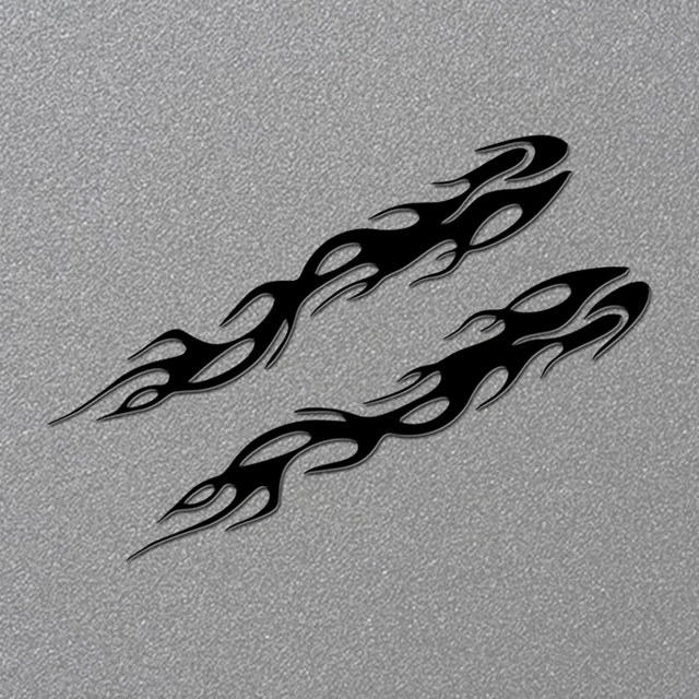 Reflective laser flame strip car stickers motorcycle stickers horizon ...
