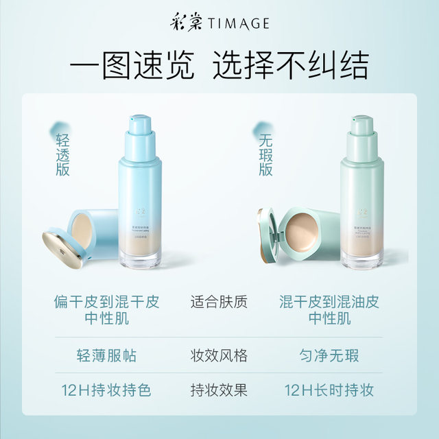Caitang TIMAGE primer + long-lasting foundation concealer set