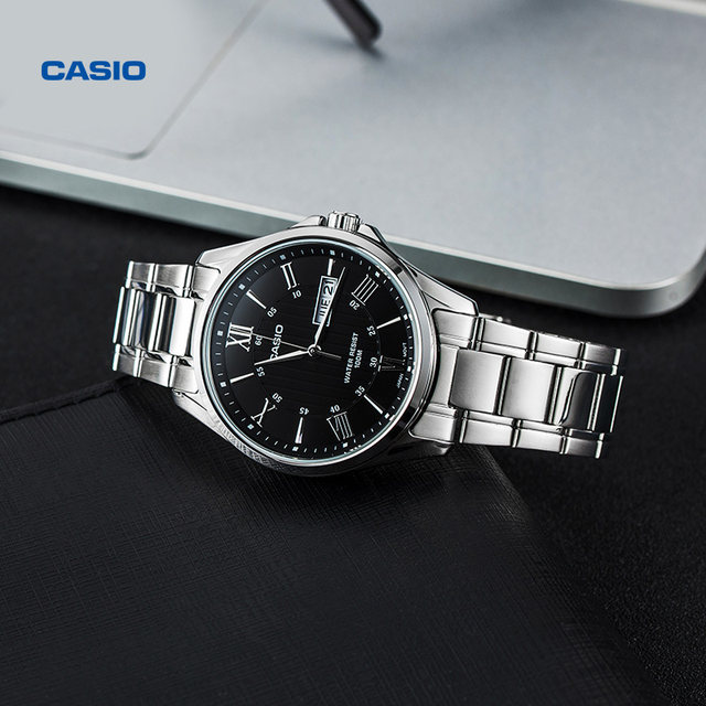 Casio flagship store MTP-1384BUL waterproof business casual exam ...