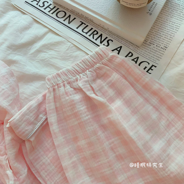Spring and autumn women's pajamas pure cotton cotton cloth long ...