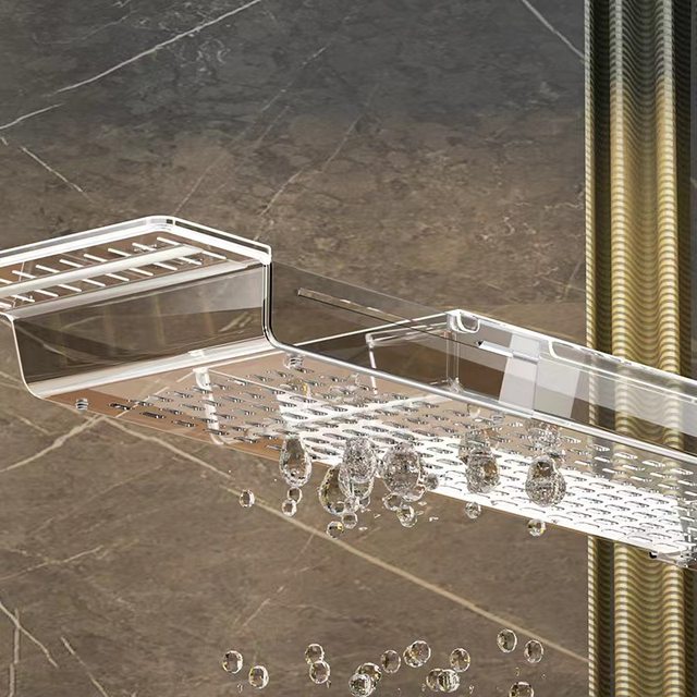 Bathroom bathroom rack retractable drain bathtub rack storage board ...