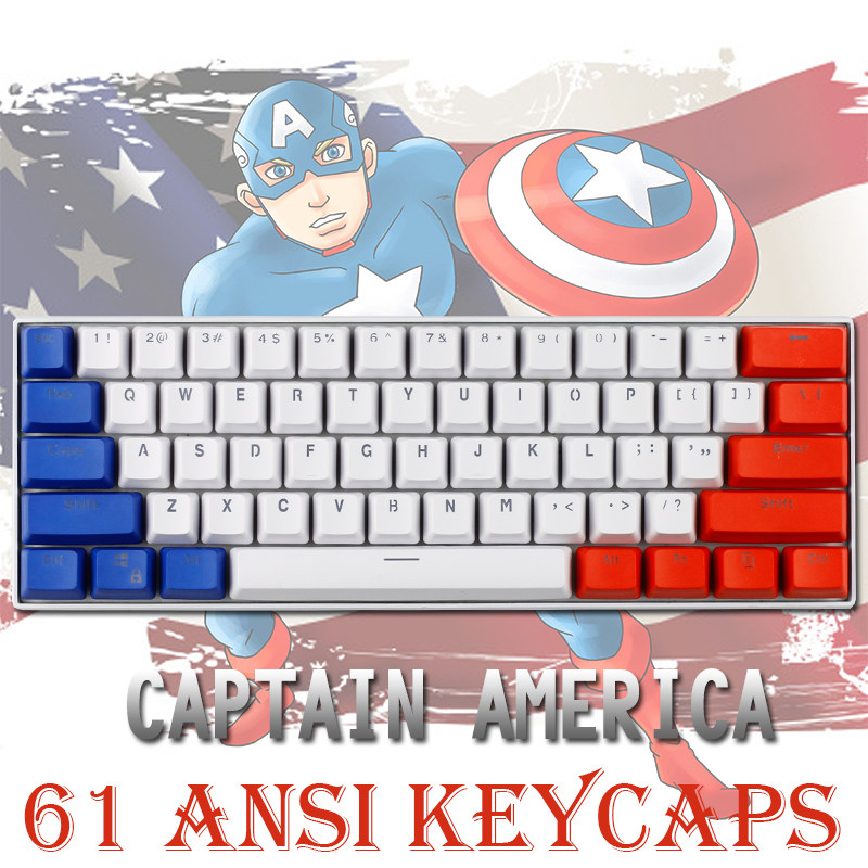 Readson 61-Key PBT Keycap Set - GH60/RK61/ALT61/I610T Compatible