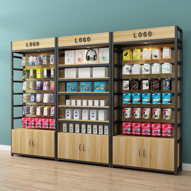 Mobile phone accessories display rack with hook multi-layer convenience ...