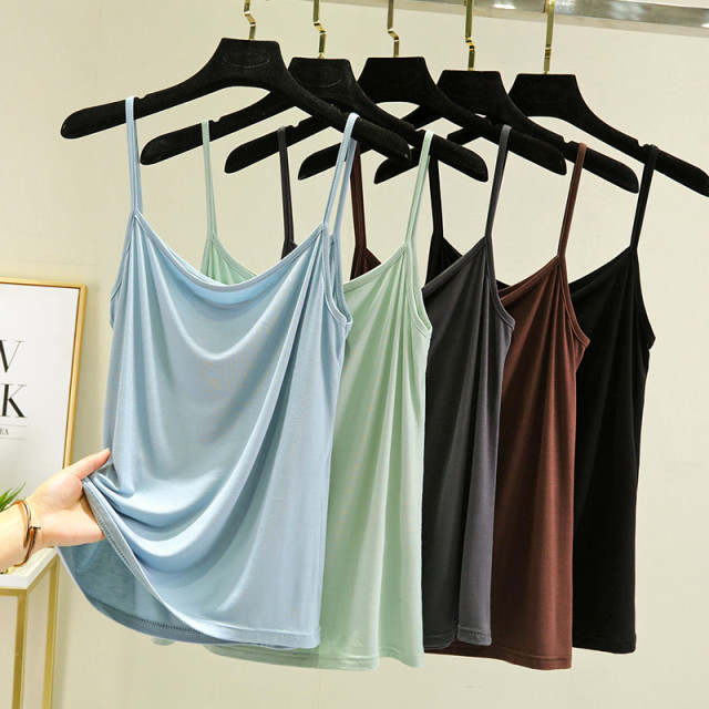 Modal small sling women's summer sleeveless inner wear thin bottoming ...