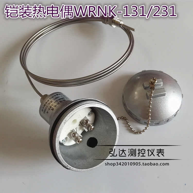 WRNK-131/231/WZPK Armored PT100 Platinum Thermal Resistance K-Type Thermocouple Sensor