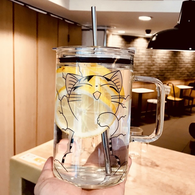 Water Cup large large -capacity female super large cup 1000ml glass ...