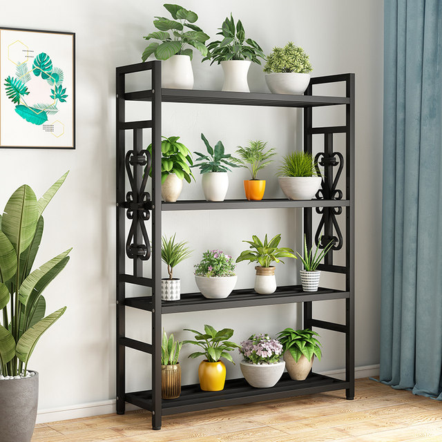 Iron flower rack balcony storage rack outdoor waterproof and anti ...