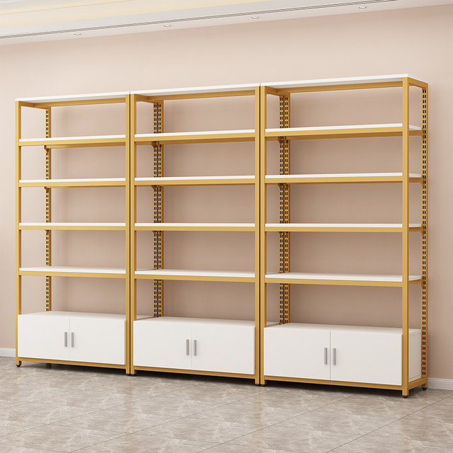 Adjustable shelf display cabinet display cabinet storage rack beauty ...