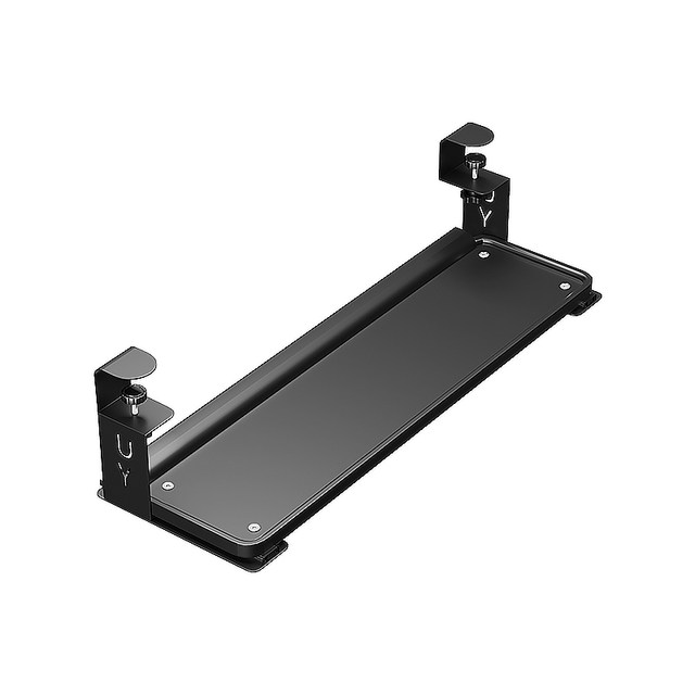No punching desk bottom keyboard bracket to install and store all-metal ...