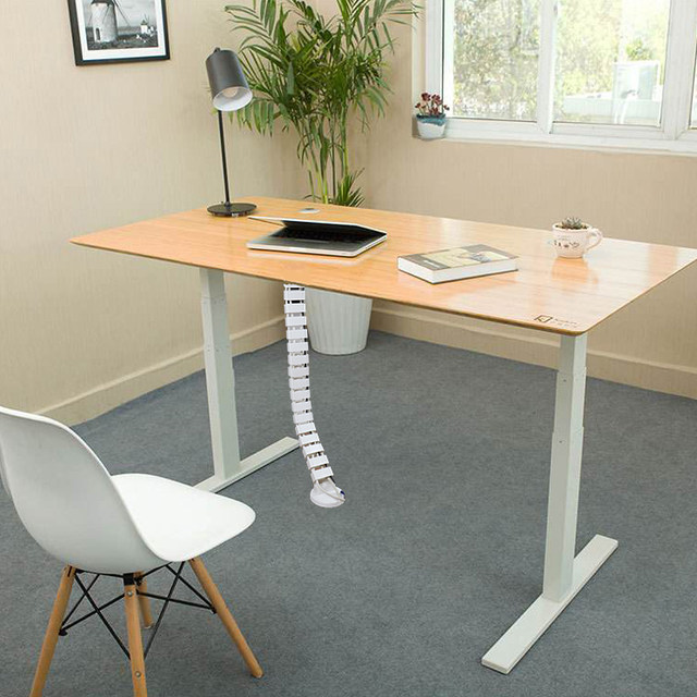 Desk snake-shaped threading tube conference table line tube desk line ...