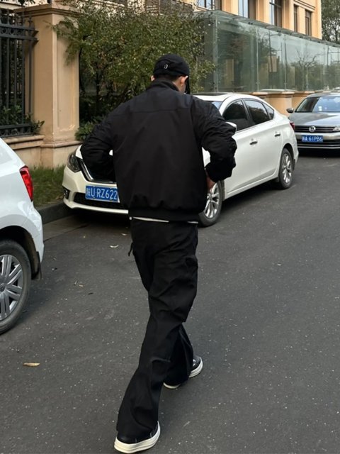 Tough guy stand-up collar pilot coach jacket men's spring and autumn ...