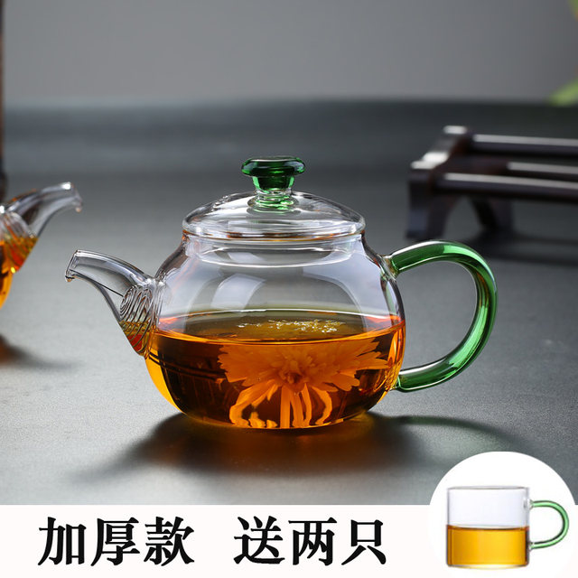 Small glass teapot small single person high temperature resistant ...