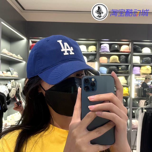 Korean MLB classic soft-top baseball cap adjustable large standard NY Yankees LA men's and women ...