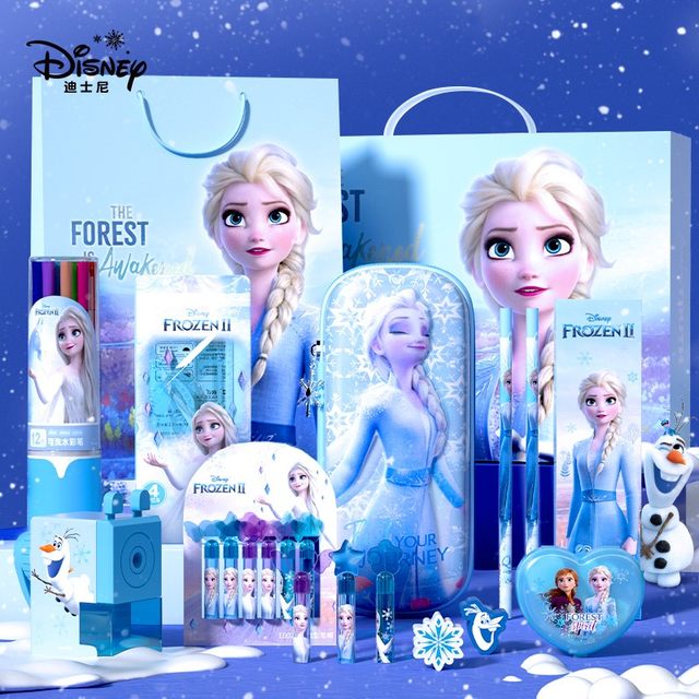Disney Frozen Stationery Gift Box Set Elementary School Girls Gift Pack ...