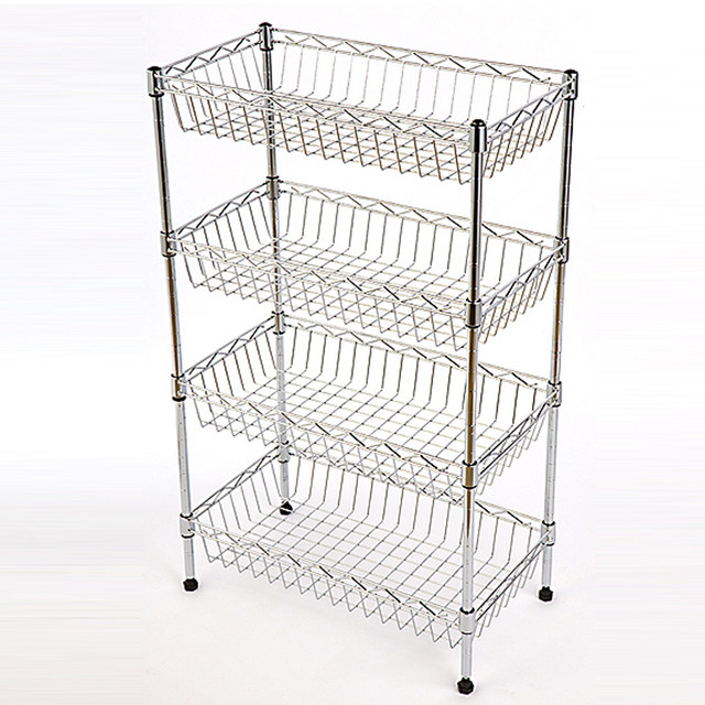 Multi-layer storage rack, multiple fruit and vegetable racks, floor ...
