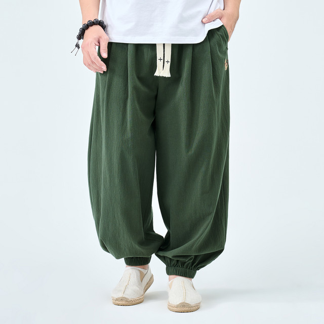 Half-ink large size men's bloomers men's loose fat plus fat enlarged ...