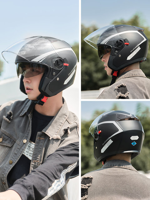 3C certified battery electric vehicle motorcycle helmet men's four ...