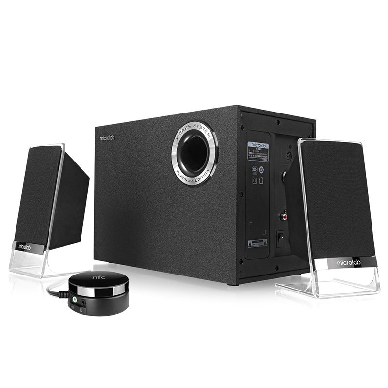 Microlab M-200 Platinum Edition 2.1 Subwoofer Desktop Computer Speaker ...