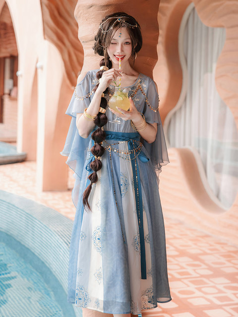 Yunjin [Dance Jasmine] Improve the Hanfu exotic elements dress, puppet ...