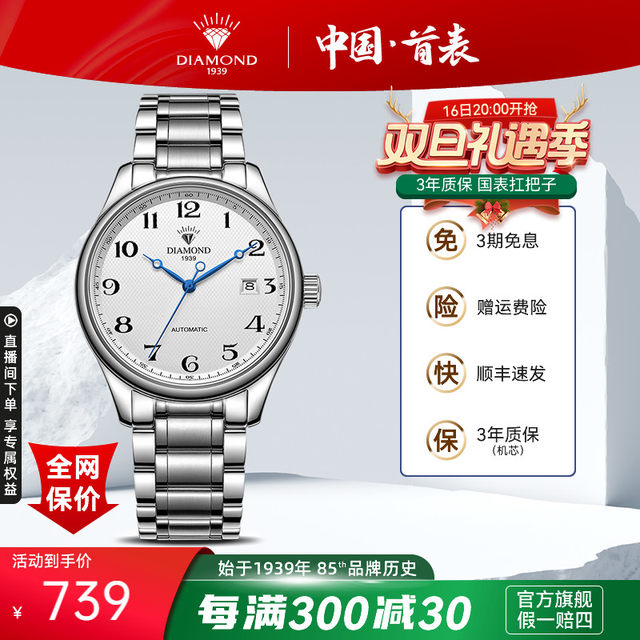 Shanghai Diamond Brand Watch Men's Automatic Mechanical Watch ...