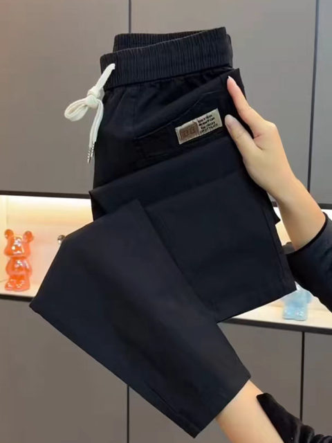 New cotton and linen pants for women 2024 summer thin high-waisted ...