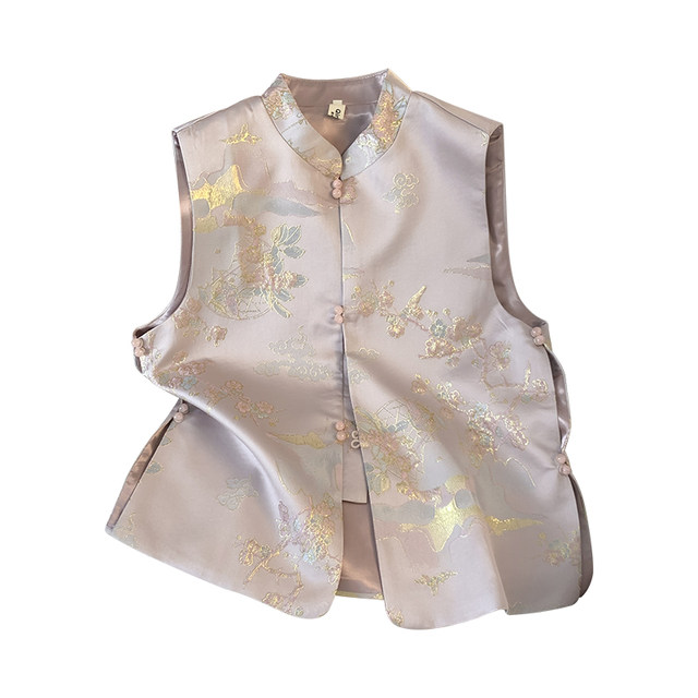 Song Jin new Chinese style vest top high-end mulberry silk sleeveless ...