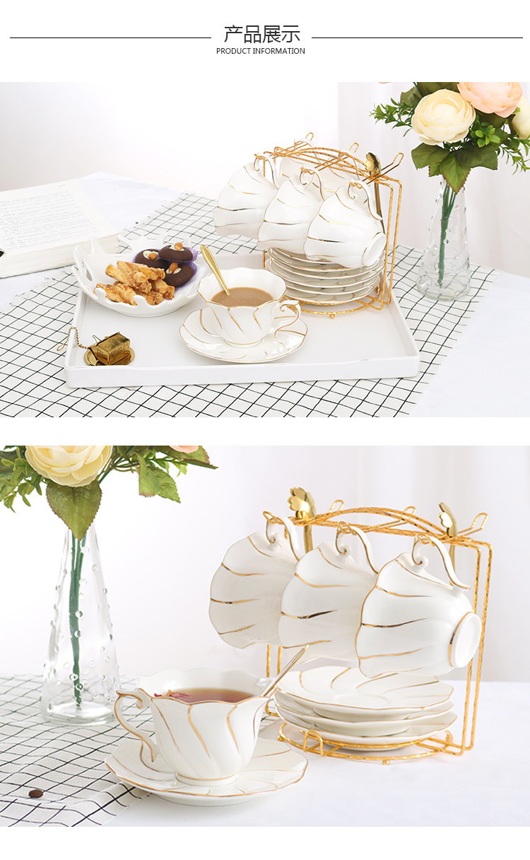 Nietzsche European Style Coffee Cup Set - Porcelain Tea Cup with Spoon ...