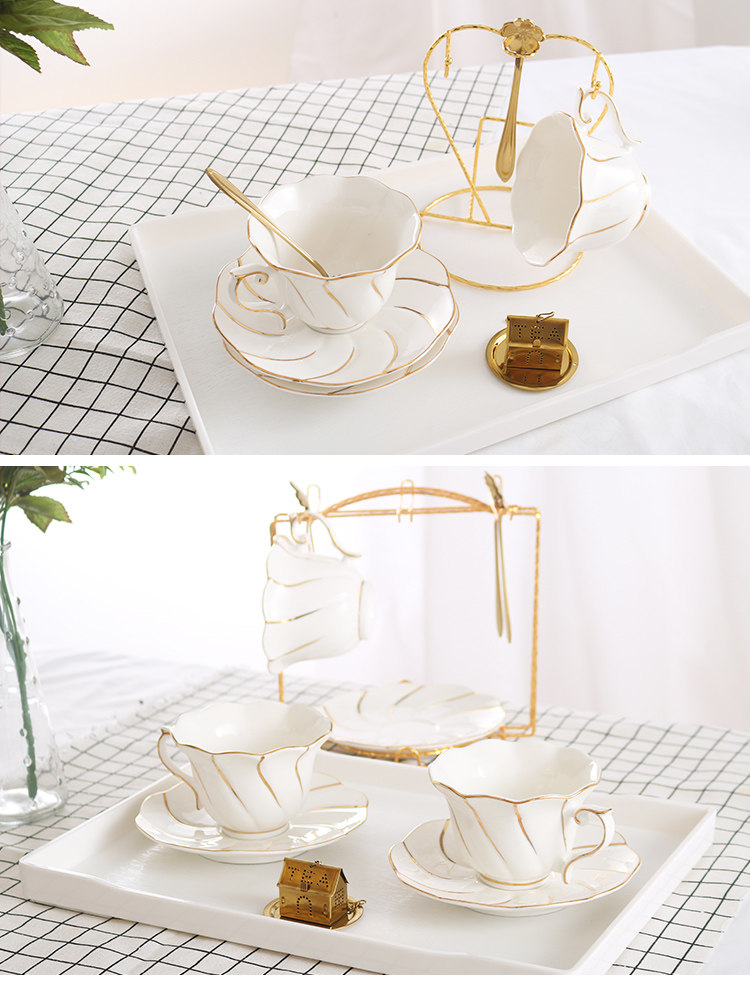 Nietzsche European Style Coffee Cup Set - Porcelain Tea Cup with Spoon ...