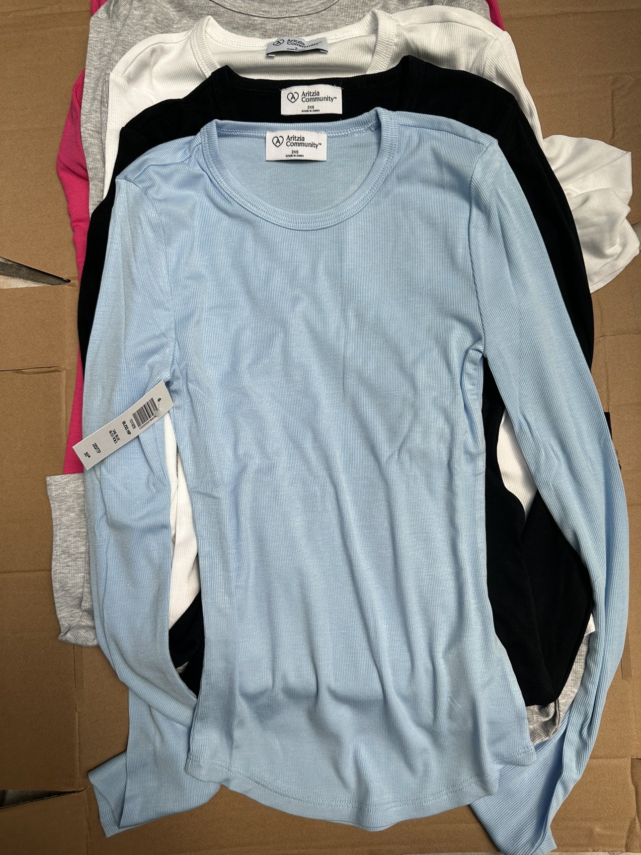 Aritzia bliss modal thread long sleeve t-shirt skin-friendly women Canadian