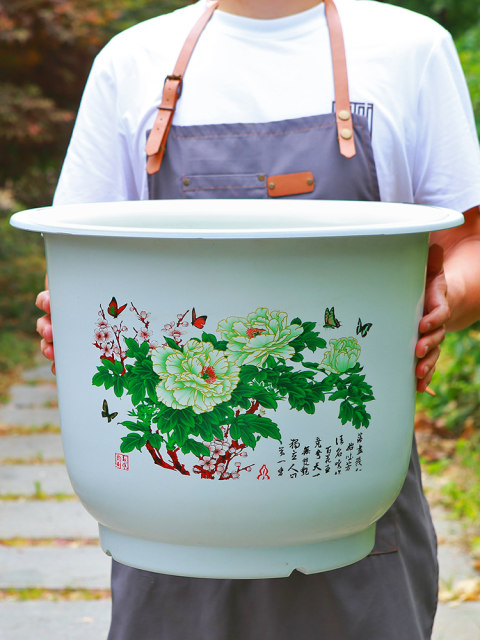 Thickened plastic flower pot, pothos, home planting, sun protection ...