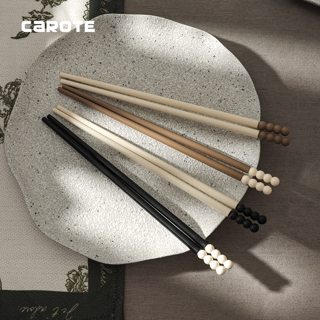 Carrot alloy chopsticks for household use high-end high-value jelly ...