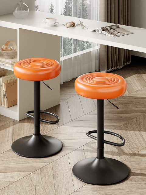 Bar chair lifting chair round stool Household modern minimalist bar ...