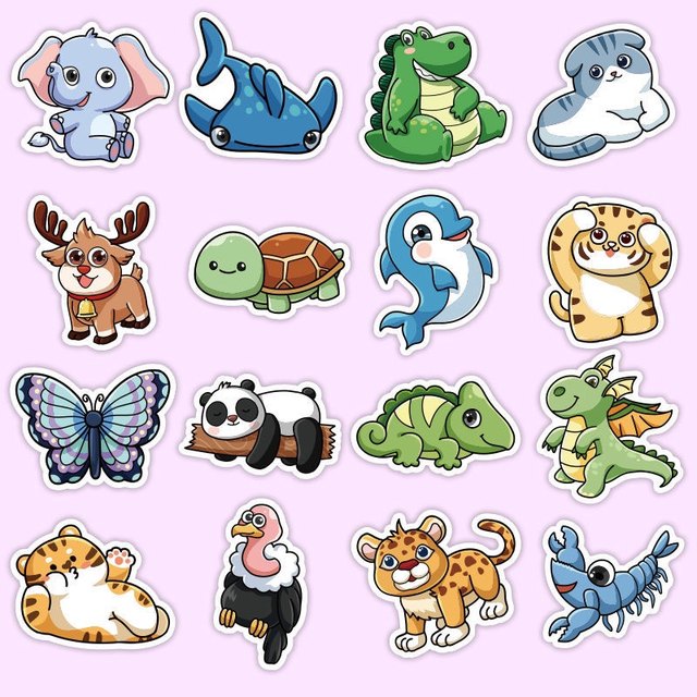 200 small animal children's stickers reward stickers to praise primary ...