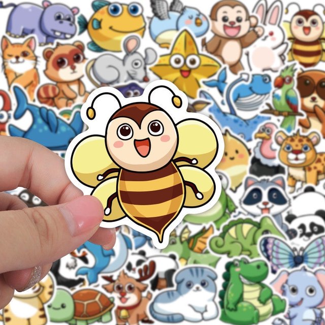 200 small animal children's stickers reward stickers to praise primary ...